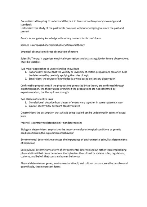 History Of Psychology Notes Psyc 375 History Of Psychology Au Thinkswap