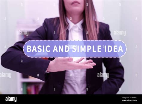 Text Showing Inspiration Basic And Simple Idea Concept Meaning Plain