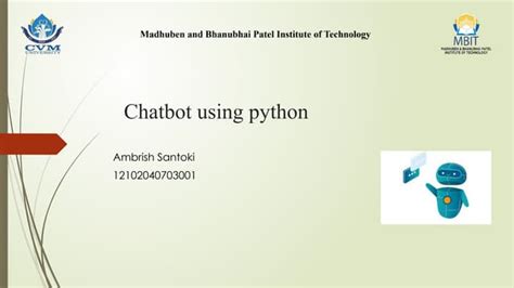 Chatbot Using Python Mini Project Presentation Pptx