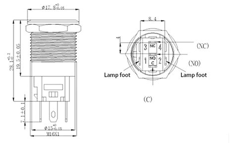 Great Low Voltage Push Button Switch Filn 16mm Low Voltage Push Button Switch 12 Volt 3pin