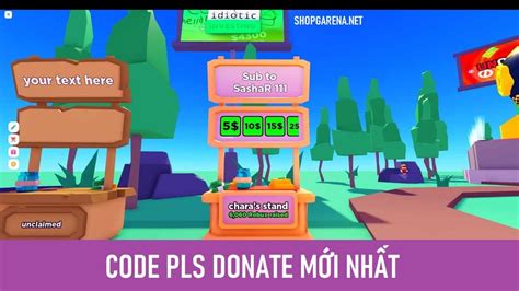 Code PLS Donate Mới Nhất 2024 Shop Cho Tài Khoản Free