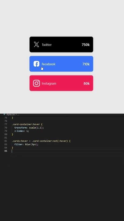 Blur Card Design😍programming Coding Css Htmlcss Shorts Trending
