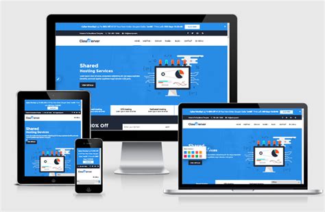 Download Cloudserver Responsive Html5 Technology Web Hosting And