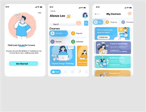Educational App Prototype Figma