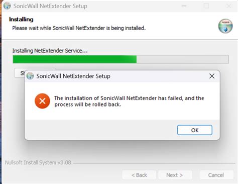 Netextender 1031 Will Not Install On Latest Version Of Windows 11
