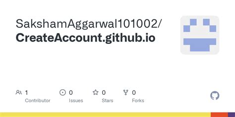 Github Sakshamaggarwal101002