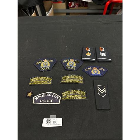 Vintage Rcmp Patch Insignia Lot
