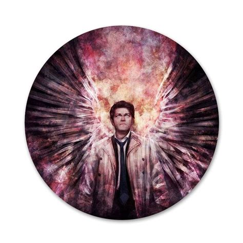 Badu Bg 58 мм Свръхестествено Кастиел Икони за рисуване на изкуството Щифтове Декорация на