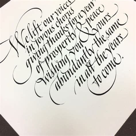 Traditional Calligraphy Samples By John Stevens Spencerian Italic Script