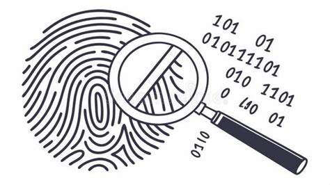 number scan magnifier examine digit details closely numberscan digitdetails vector design