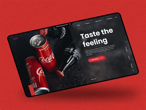 coca cola website design 🍹 by anwesha das on dribbble