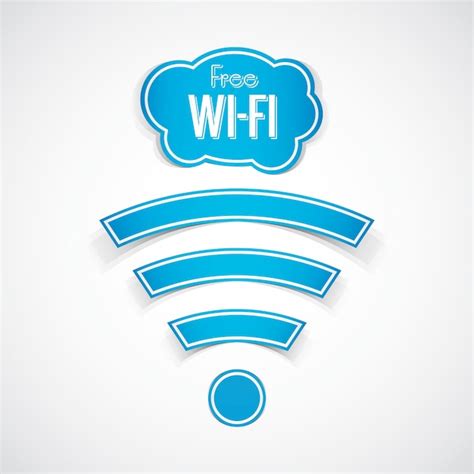 무료 와이파이 기호 프리미엄 벡터