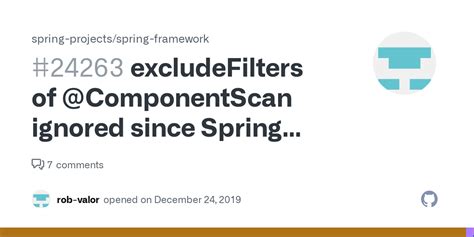 Excludefilters Of Componentscan Ignored Since Spring Framework 52 · Issue 24263 · Spring