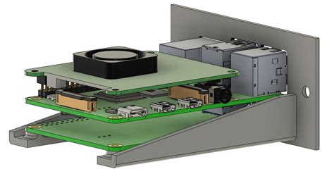 Raspberry Pi 4 Rackmount 2he With Ssd 2hu By Ledomme Download Free Stl Model