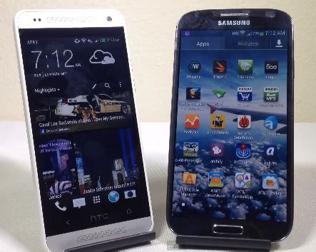 Htc One Mini Vs Samsung Galaxy S Top Benchmarks Only Comparison At T Attmobilereview