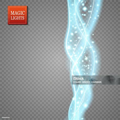 Ilustración De Juego De Magia Brillante Efecto De Rastro De Remolino De Chispa Aislado Sobre