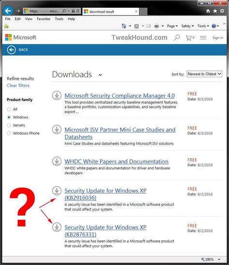 XP Updates Updated TweakHound