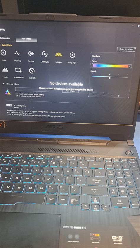 Tuf Laptop Keyboard Hotkeys Not Recognized Cannot Control Rgb Rasus