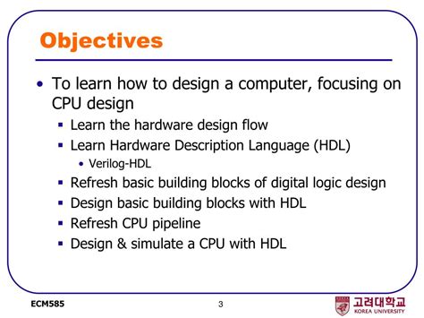ppt ecm585 special topics in computer design lecture 0 course intro powerpoint presentation