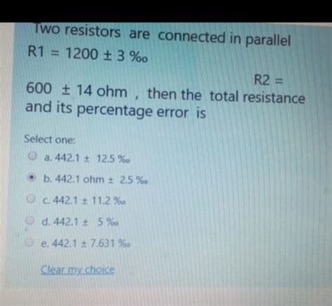 Solved Instruments Lab Two Resistors Are Connected