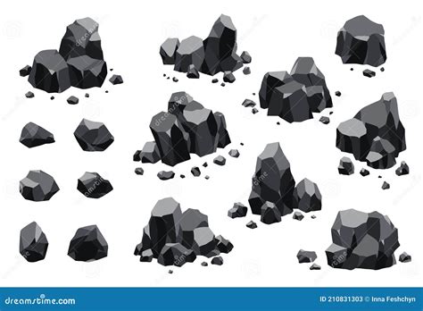 Black Mineral Resource Landing Page Template Coal Mining Extraction Miners Loading Coal In