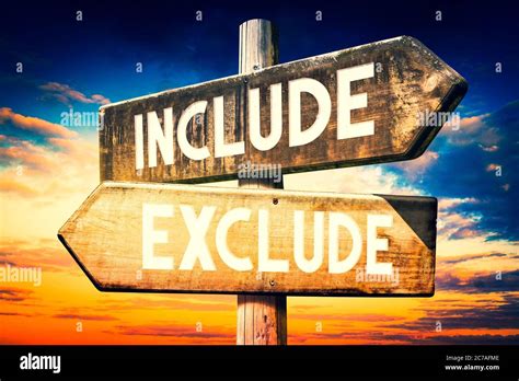 Include Exclude Hi Res Stock Photography And Images Alamy
