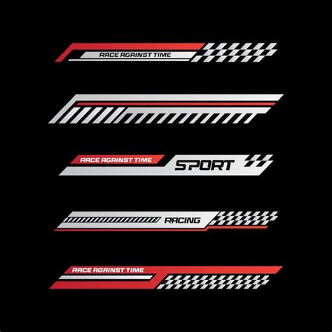 Premium Vector Sport Racing Stripes Car Stickers Modification Body Speed And Drift Vinyl Decal