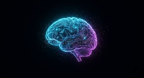 A Brain With Glowing Circuits Symbolizing Neural Networks And