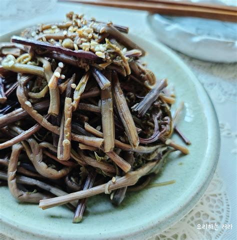 명절나물 깔끔하게 제사 고사리나물 고사리볶음 만들기