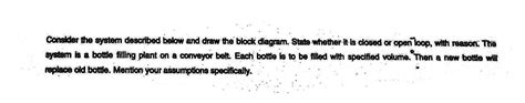 Solved Consider The System Described Below And Draw The Chegg
