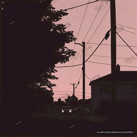 Ai创作图夕阳落日回家阳光小道 黄昏场景插画 插画城市夕阳 插画落日 傍晚马路边的电线杆 傍晚黄昏夜色 粉色治愈风景 唯美小城黄昏 路灯下的夕阳红 黄昏下的电线杆 傍晚黄昏灯光夜景 唯美傍晚