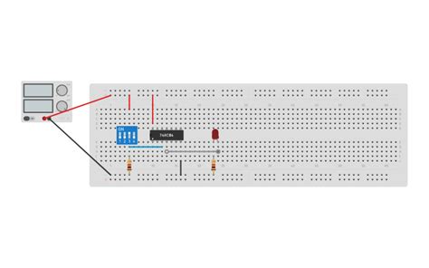 Circuit Design Not 7404 Tinkercad
