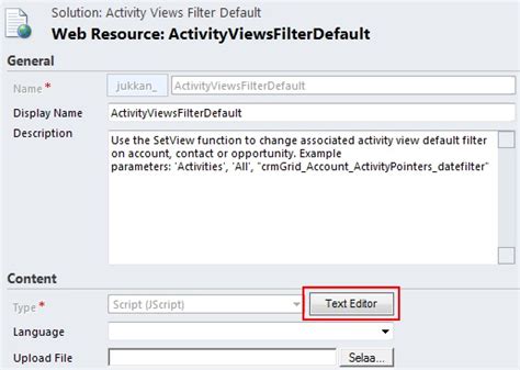 activity view default filter missing due dates and how to modify the