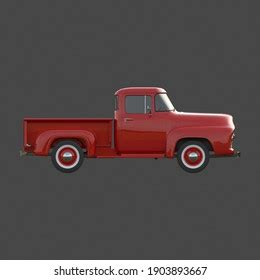 Old Retro Pickup Truck Vector Illustration Stock Vector Royalty Free 1164625186
