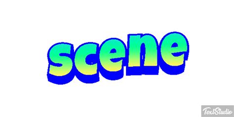 Scene Word Animated Logo Designs Scene Word Animated Logo Designs