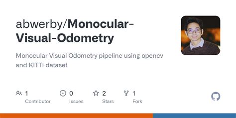 github abwerby monocular visual odometry monocular visual odometry pipeline using opencv and