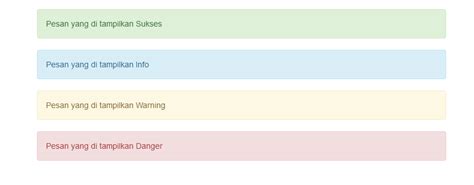 Membuat Pesan Alert Dengan Bootstrap