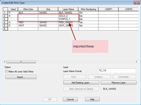 importing wire types from dwg dwg projectwide fails help autodesk
