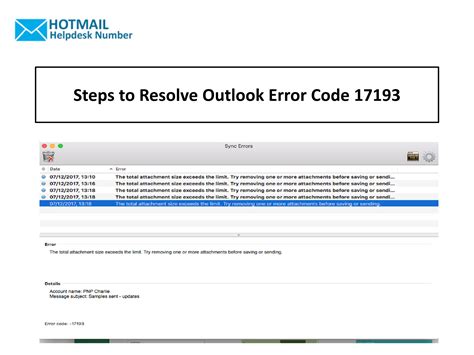 Steps To Fix Outlook Error Code 17193 Hotmail Helpdesk Number Page 1 5 Flip Pdf Online