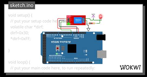 RELAY MODULE Wokwi ESP STM Arduino Simulator