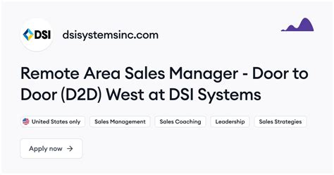 Himalayas On Linkedin Remote Area Sales Manager Door To Door D2d West Job At Dsi Systems