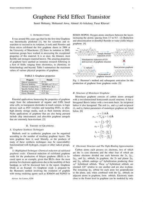 Graphene Field Effect Transistor Pdf