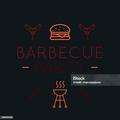 바비큐 파티 일러스트 고기에 대한 스톡 벡터 아트 및 기타 이미지 고기 구이 굽기 Istock