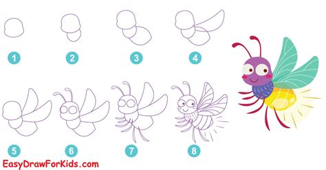 How To Draw A Firefly 9 Steps With Pictures