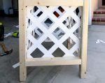 How To Build A DIY Lattice Planter Box Easy DIY Planter Box Using Vinyl Lattice