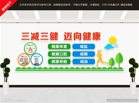 三减三健设计图 海报设计 广告设计 设计图库 昵图网