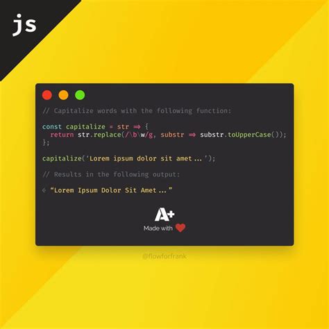 how to capitalize words in javascript javascript computer coding