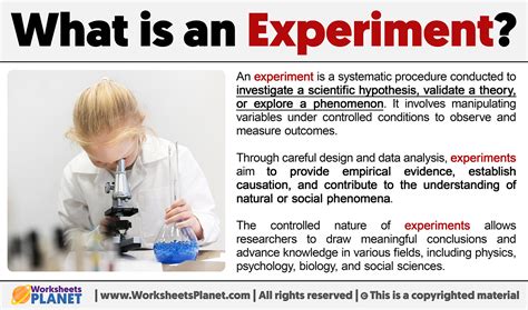 what is an experiment definition of experiment