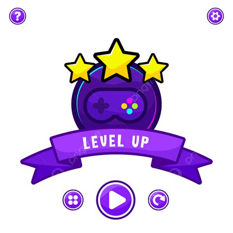 레벨 업 게임 Ui 인터페이스 업적 디자인 벡터 성취 앱 만화 Png 일러스트 및 벡터 에 대한 무료 다운로드 Pngtree