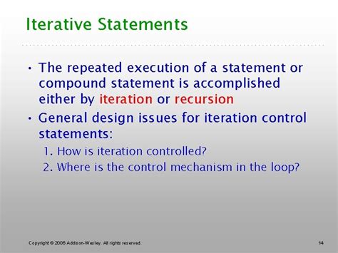Chapter Topics Introduction Selection Statements Iterative Statements